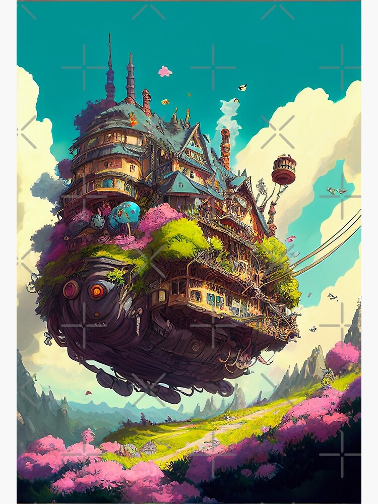 "Flying Castle" Poster for Sale by rudekitten | Redbubble