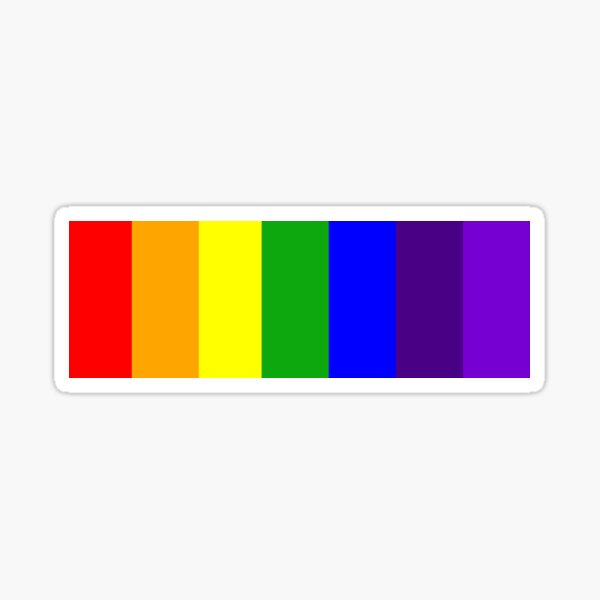 "rainbow vertical Stripes" Sticker for Sale by Saskdesigner | Redbubble