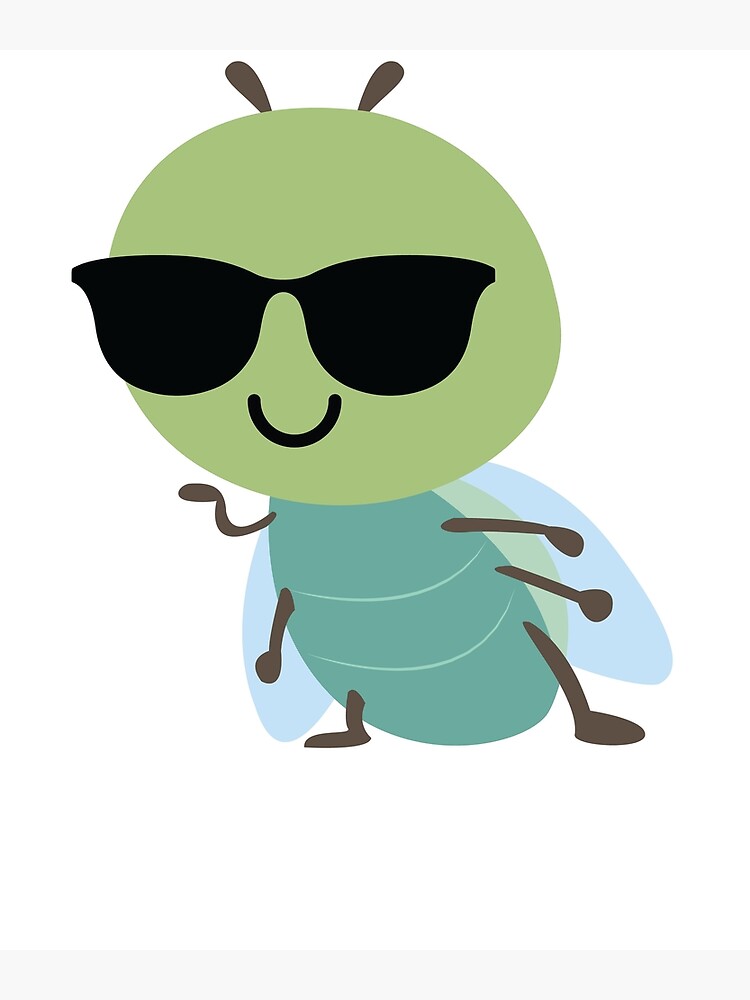 "Fliege Emoji" Kunstdruck von HippoEmo | Redbubble