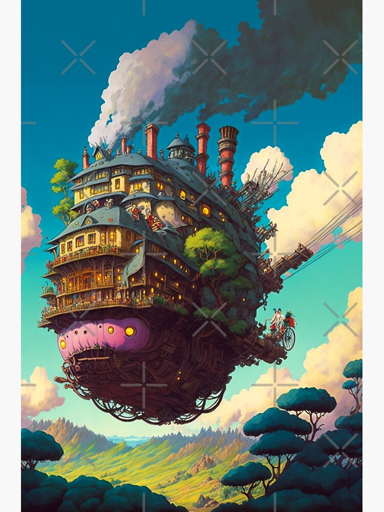 "Flying Castle" Poster for Sale by rudekitten | Redbubble