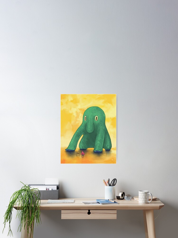 "The Emboldened Squid Among the Brash" Poster for Sale by artmango ...