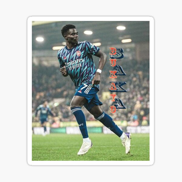 "Art Bukayo Saka " Sticker for Sale by zorr0don | Redbubble