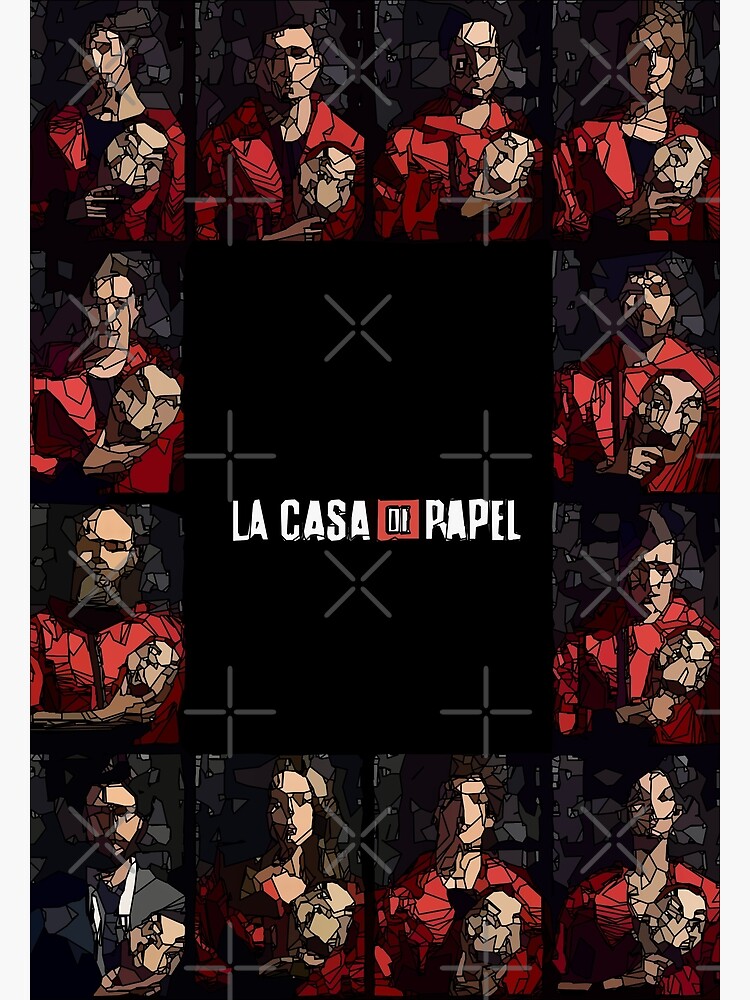 "Money Heist Fanart" Poster for Sale by Playful-Shop | Redbubble
