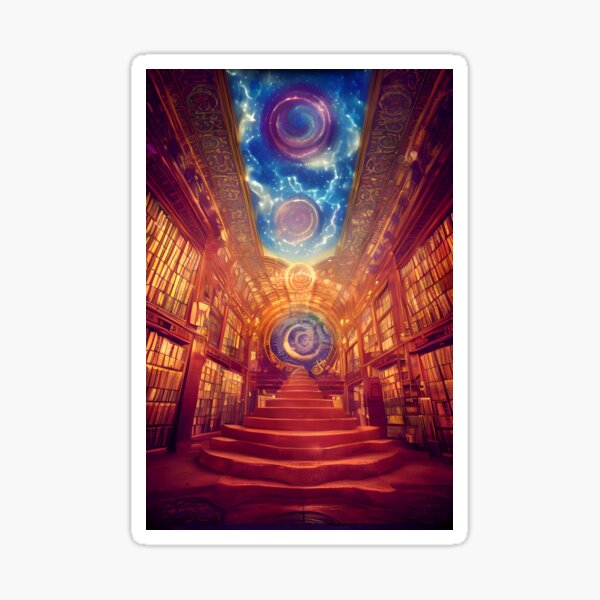 "Akashic Records Art" Sticker for Sale by HauntedWitch | Redbubble