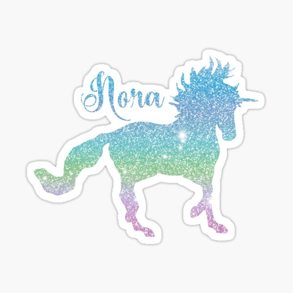 "Nora Unicorn" Sticker for Sale by circus-unicorn | Redbubble