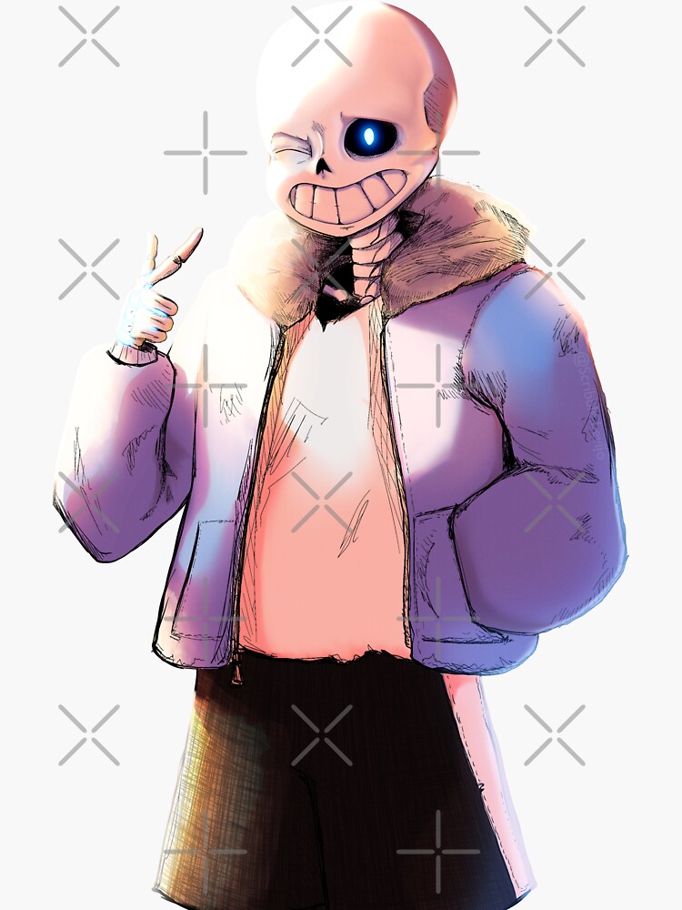 "Sans Undertale graphic" Sticker for Sale by Scribble-LeviJo | Redbubble