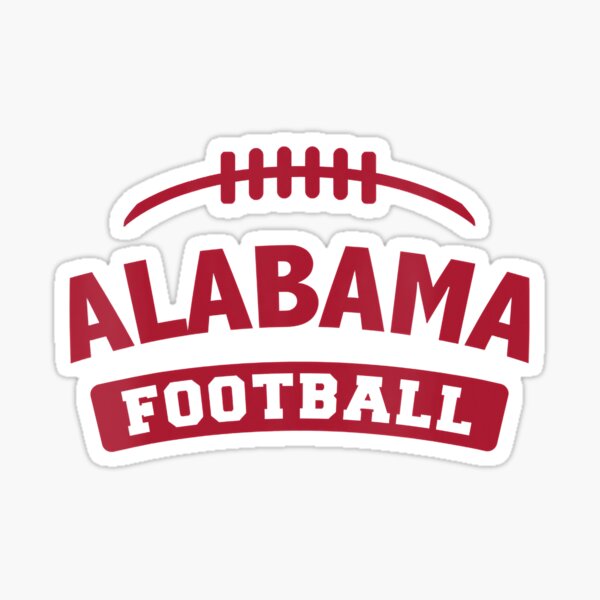 "Alabama Football" Sticker for Sale by JackSadowski | Redbubble