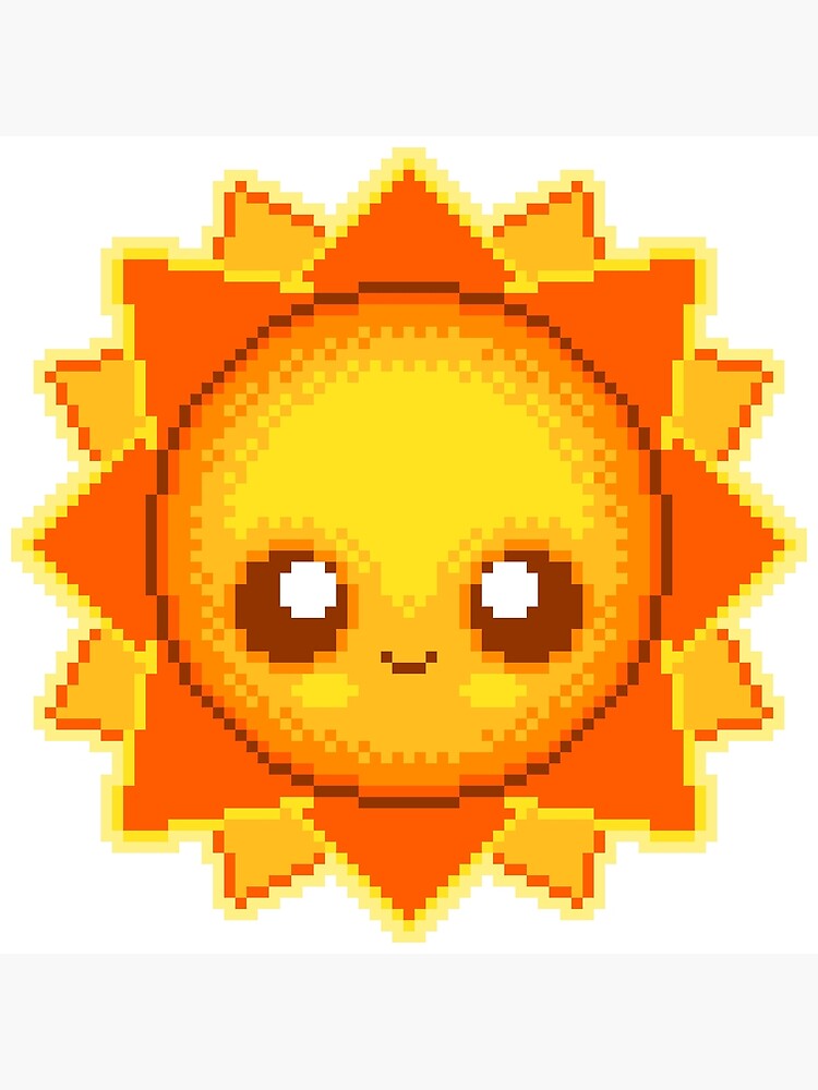 "8-Bit Sun" Poster for Sale by Lee0z-Art | Redbubble
