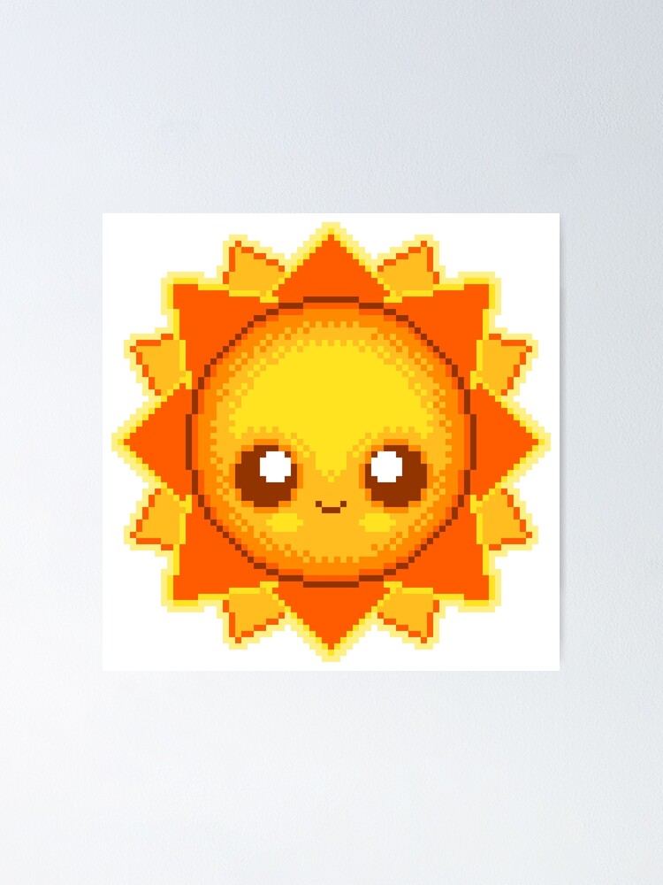 "8-Bit Sun" Poster for Sale by Lee0z-Art | Redbubble