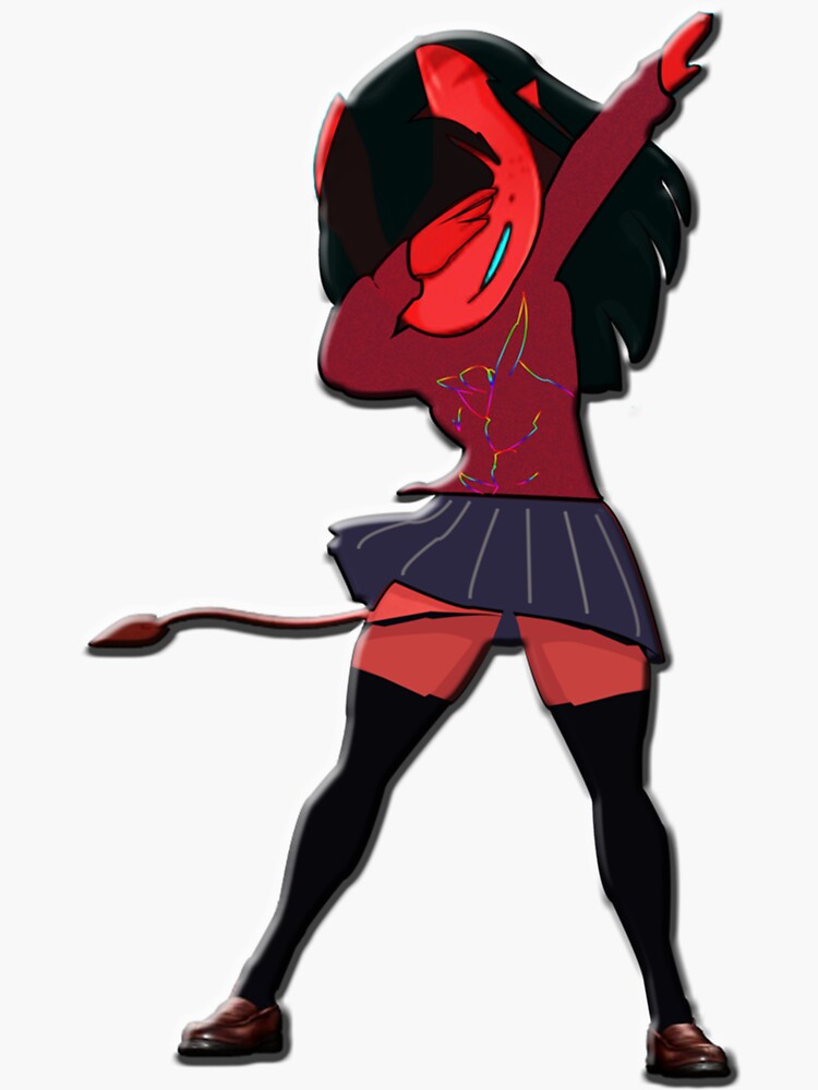 "Meru The Succubus Cats dance " Sticker for Sale by holidaygp | Redbubble