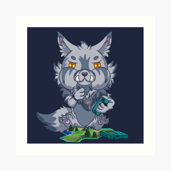 "Dire wolf - Cryptid Buddies #30" Art Print for Sale by thecryptidcafe ...