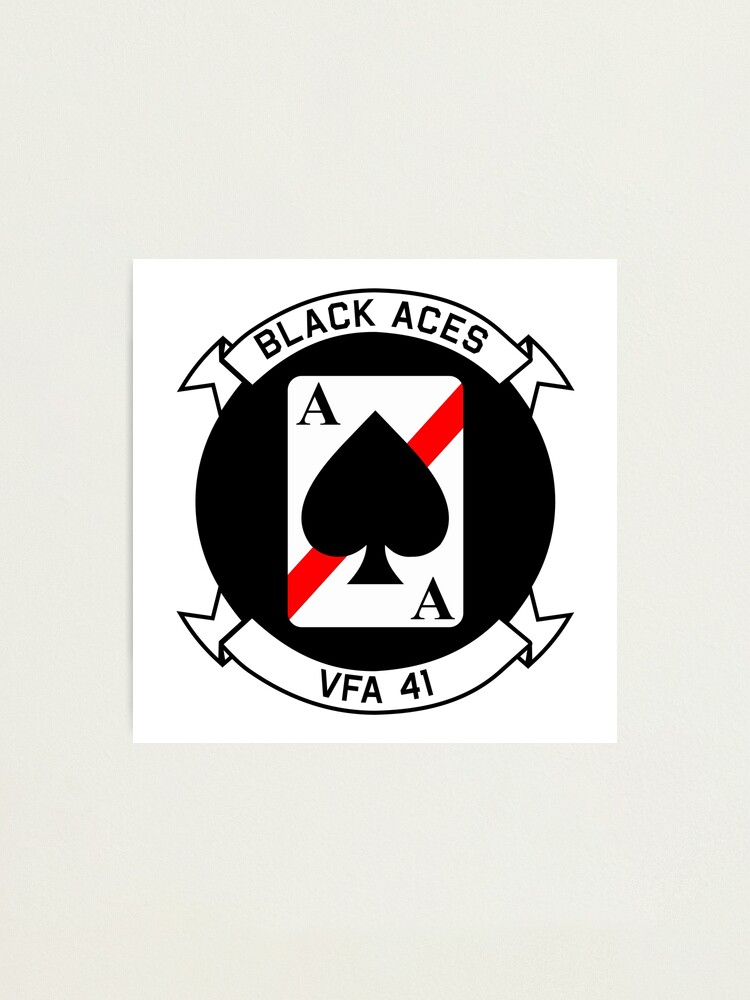"USN VFA-41 Strike Fighter Squadron - Roundel Black Aces - Clean Style ...