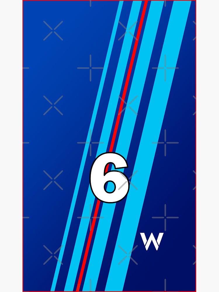 "Williams Nicholas Latifi" Sticker for Sale by 7ldo | Redbubble