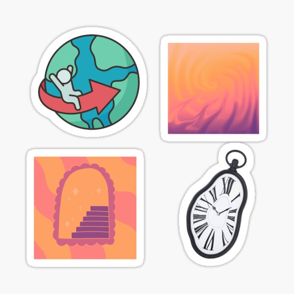 "Pretend to be a Time Traveler art pack" Sticker for Sale by ...