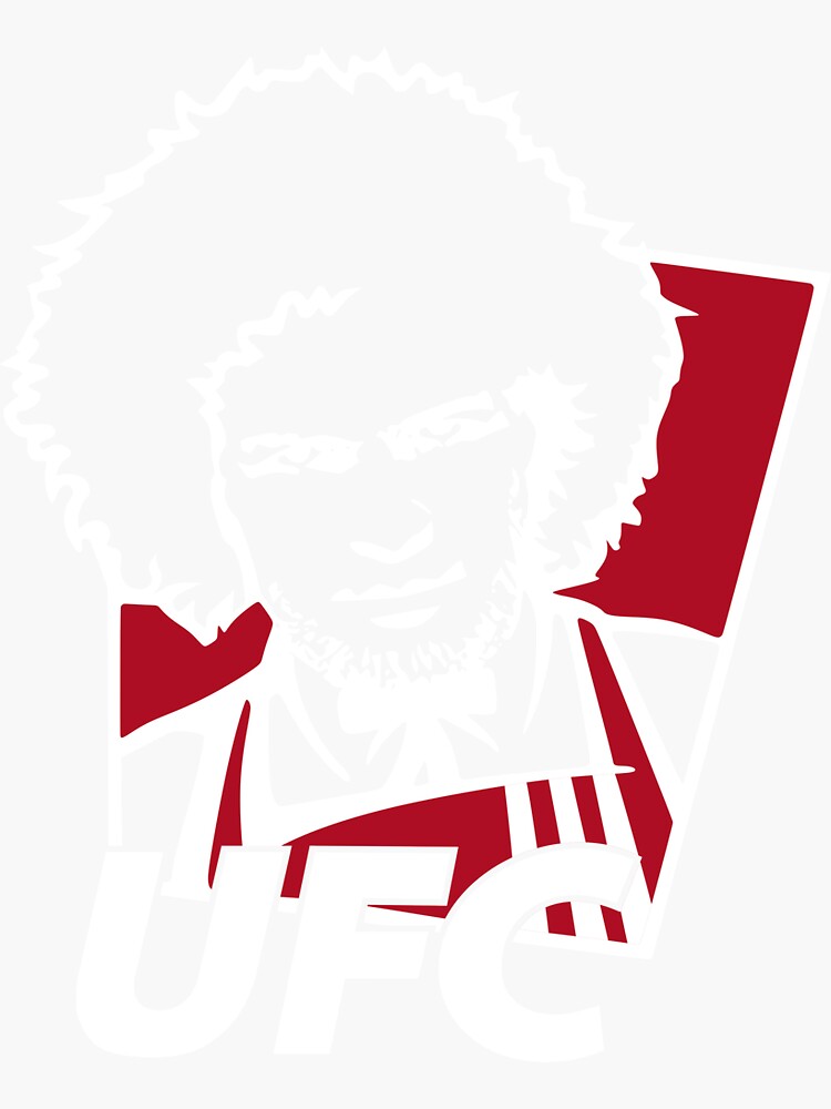 "UFC - KFC - Khabib" Sticker for Sale by armanmaulanaart | Redbubble