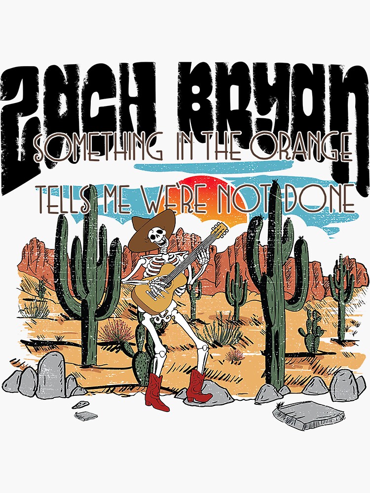 "zach bryan, Something In The Orange, American Heartbreak" Sticker for Sale by MartinezStore ...