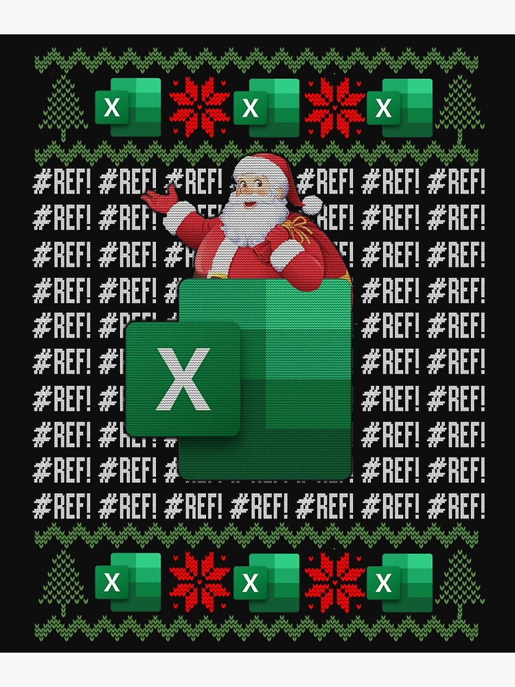 "Excel REF Error Spreadsheet,CPA Accountant Christmas Sweater ...
