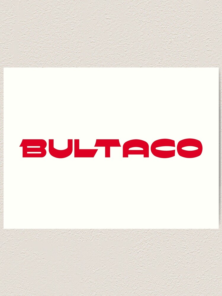 "Vintage Bultaco Motorcycle Logo" Art Print by mkkessel | Redbubble