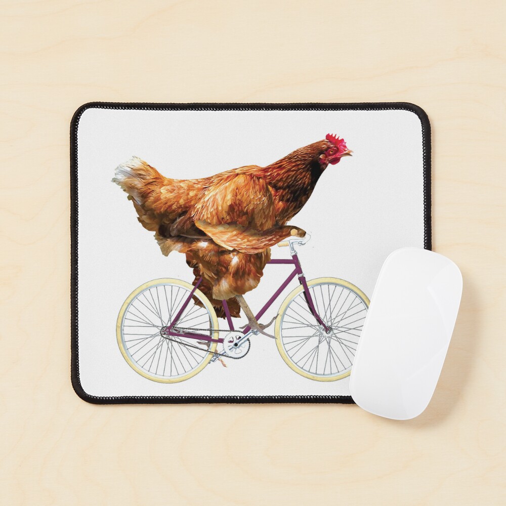 "Quirky Chicken Riding Bicycle" Essential T-Shirt for Sale by RamiBeans ...