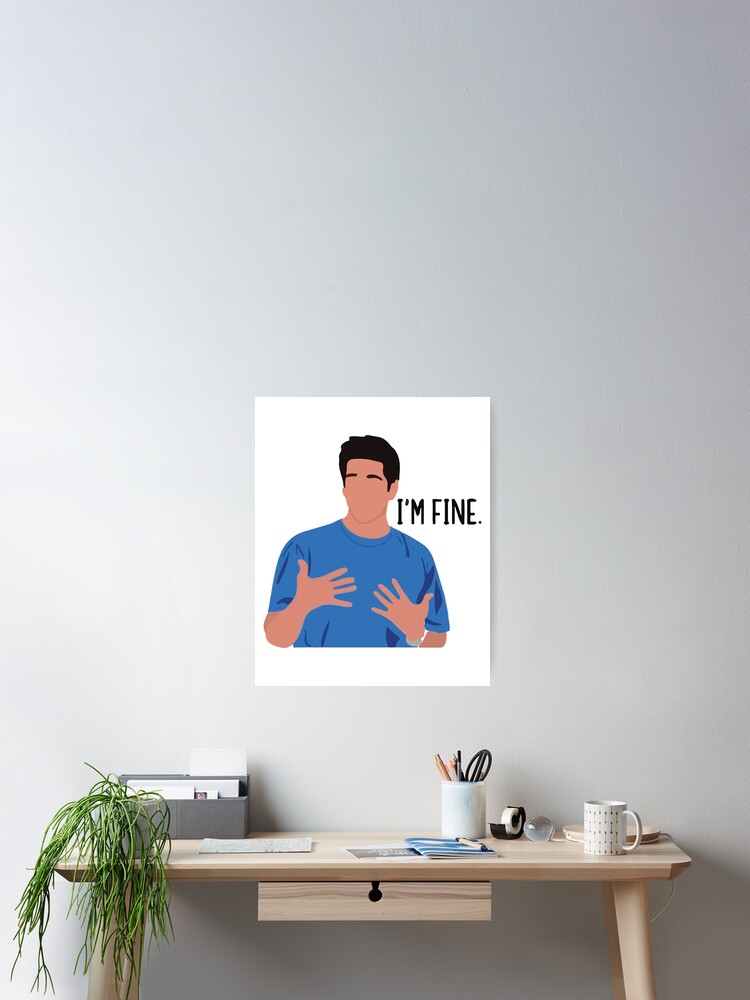 "Im fine" Poster for Sale by ihsuhk hiro | Redbubble