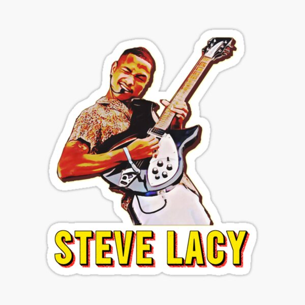 "Steve Lacy Guitarist retro drawing " Sticker for Sale by ...