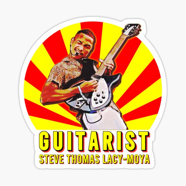 "Steve Lacy Guitarist retro drawing " Sticker for Sale by ...