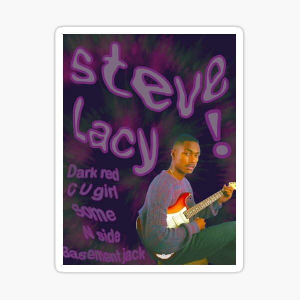 "Steve Lacy Guitarist retro drawing " Sticker for Sale by ...