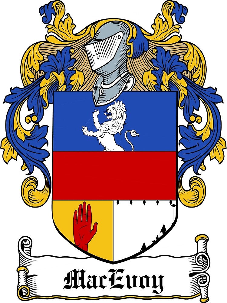 "MacEvoy (Meath) " Poster for Sale by HaroldHeraldry | Redbubble