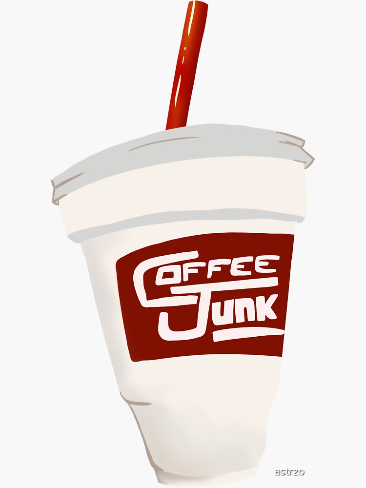 "Coffee Junk Cup Fan Art" Sticker for Sale by astrzo | Redbubble