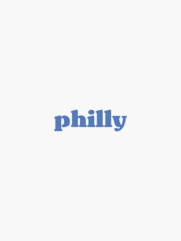 "PHILLY PHILADELPHIA VINTAGE AESTHETIC LOGO TEXT STICKER JAWN WAWA ...