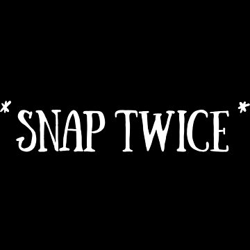 "Wednesday Addams Netflix - Snap Twice" Sticker for Sale by jekel1hr ...