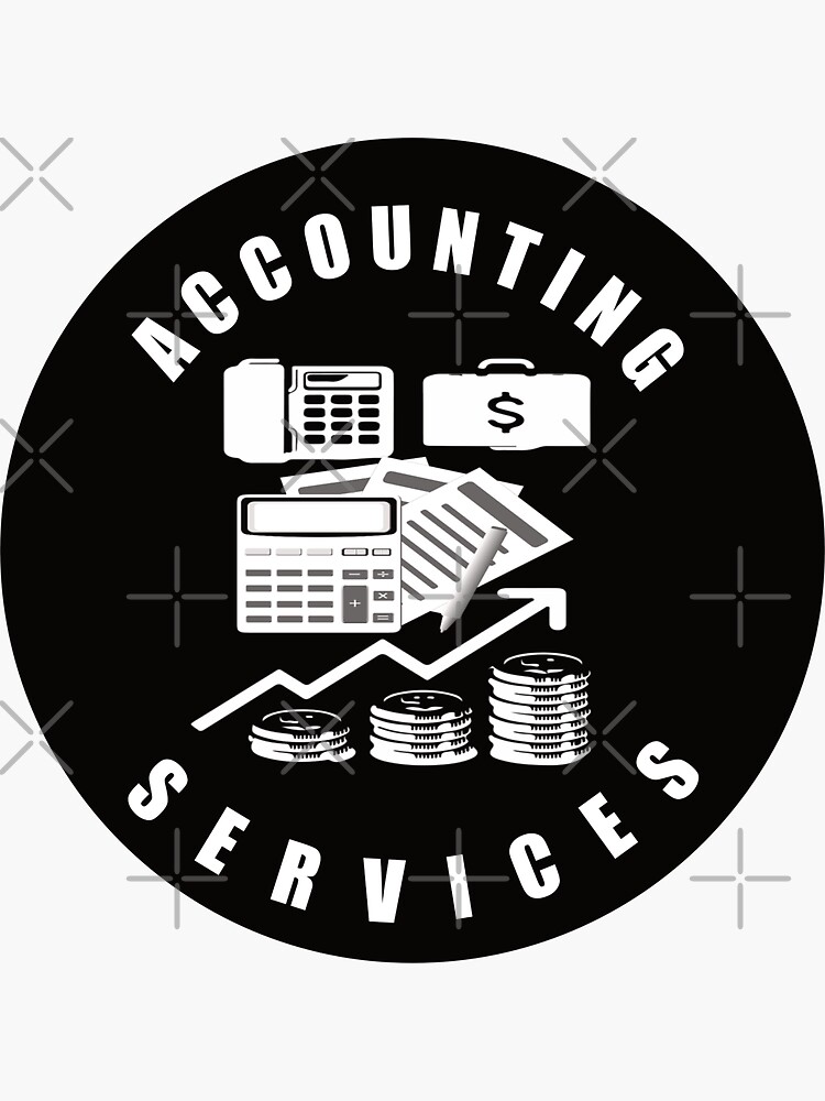 "Accounting services" Sticker for Sale by ye-we-can | Redbubble