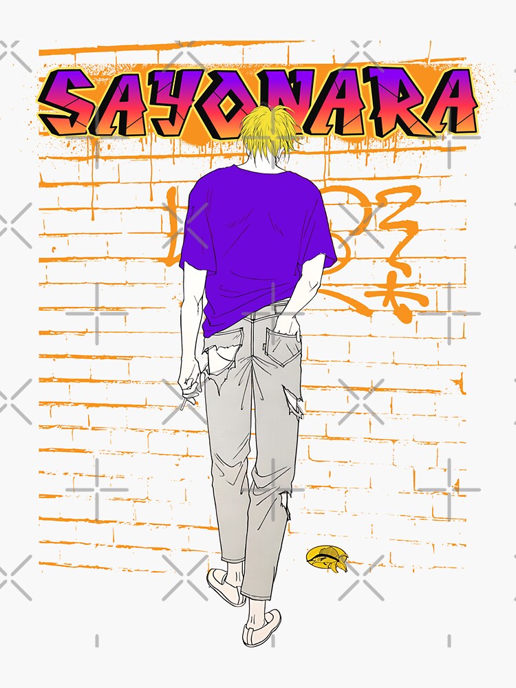 "Ash banana fish sayonara bl anime" Sticker for Sale by RecStore ...