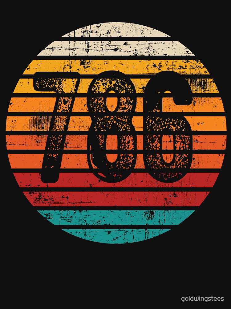 "Distressed Vintage Sunset 786 Area Code" T-shirt for Sale by ...