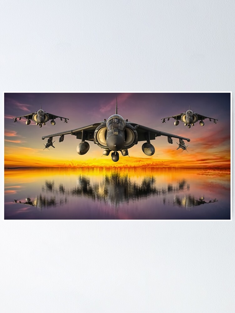 "Harrier Jump Jets" Poster for Sale by Alisonchambers2 | Redbubble