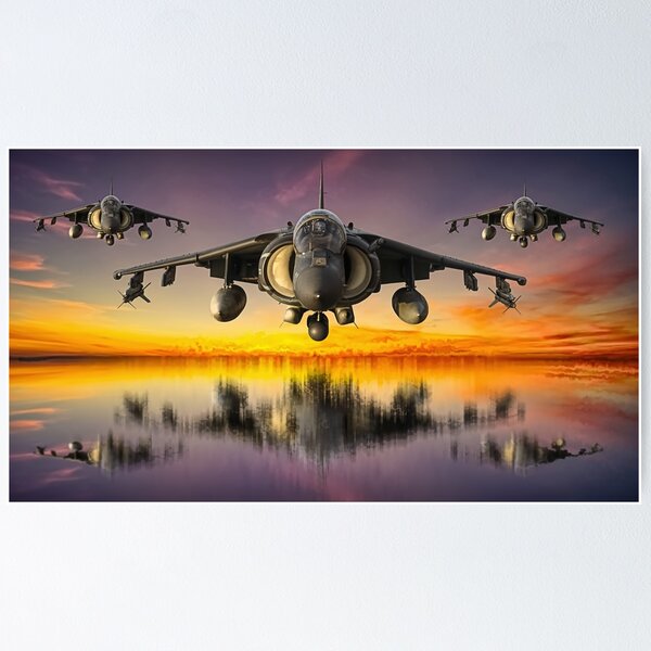 "Harrier Jump Jets" Poster for Sale by Alisonchambers2 | Redbubble