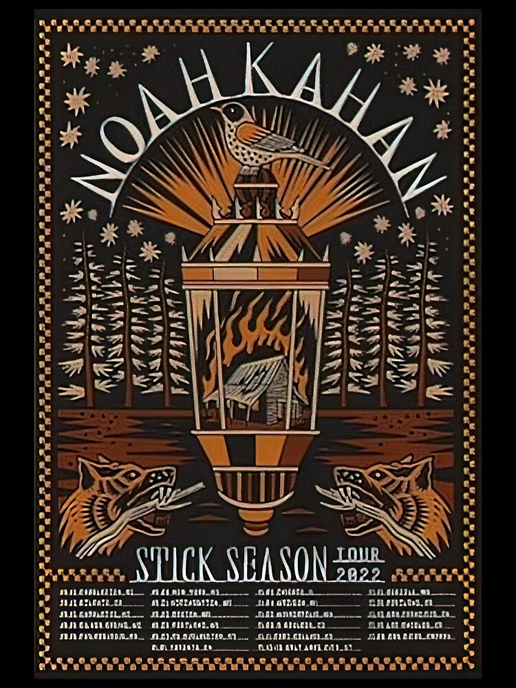 "Noah Kahan Stick Season Tour 2022" Poster for Sale by PeterMC16 | Redbubble