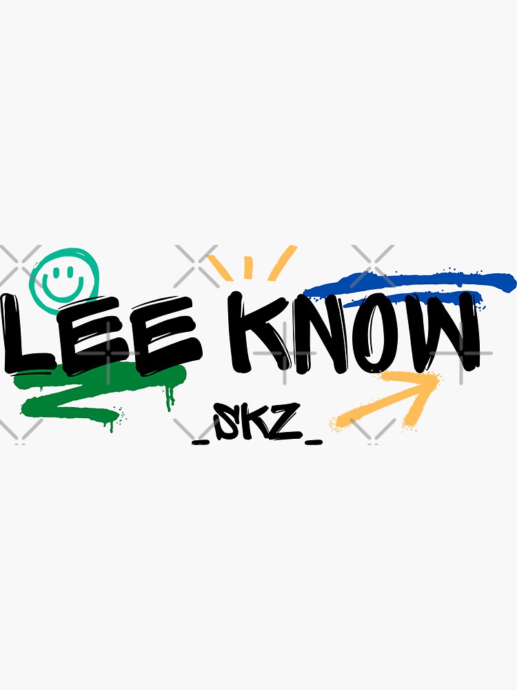 "Stray Kids Graffiti stage names (Lee Know)" Sticker for Sale by ...