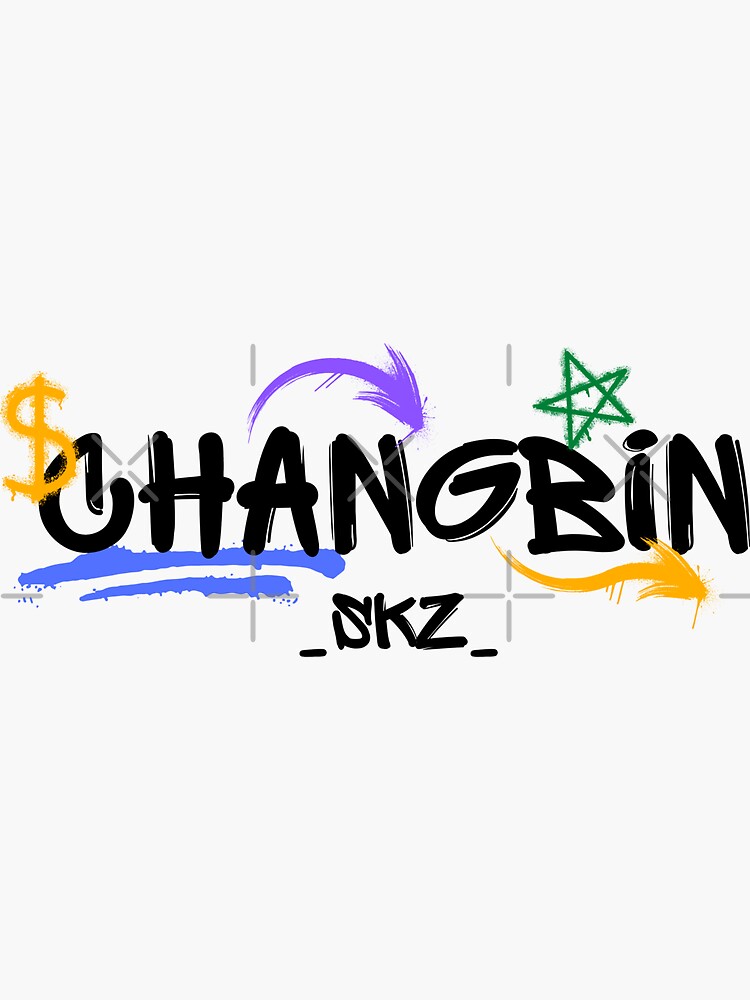 "Stray Kids Graffiti stage names (Changbin)" Sticker for Sale by ...