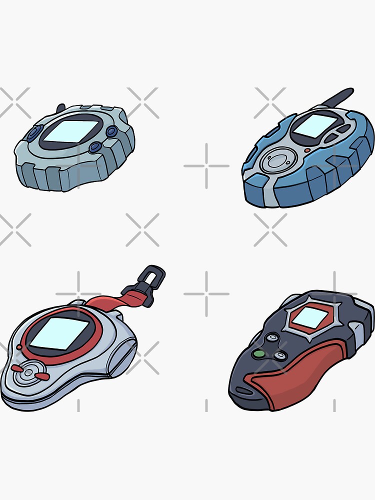 "Digivice Digital Evolution Device Anime" Sticker for Sale by Anime ...
