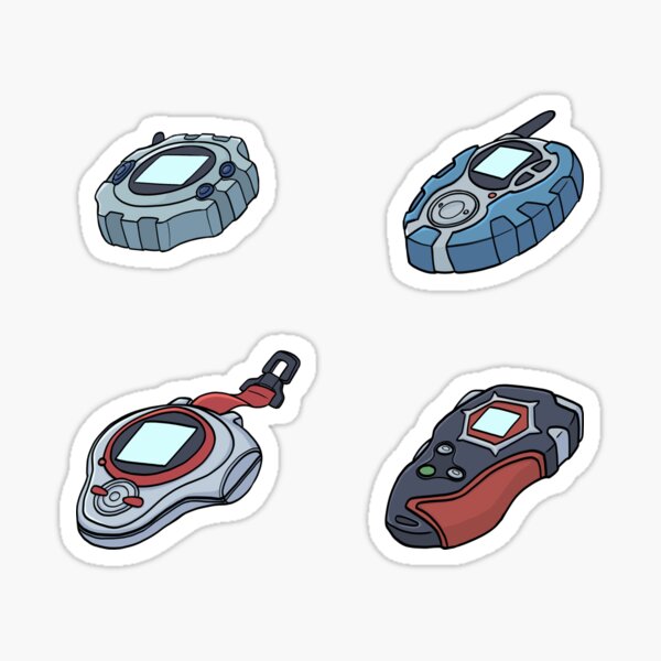 "Digivice Digital Evolution Device Anime" Sticker for Sale by Anime ...