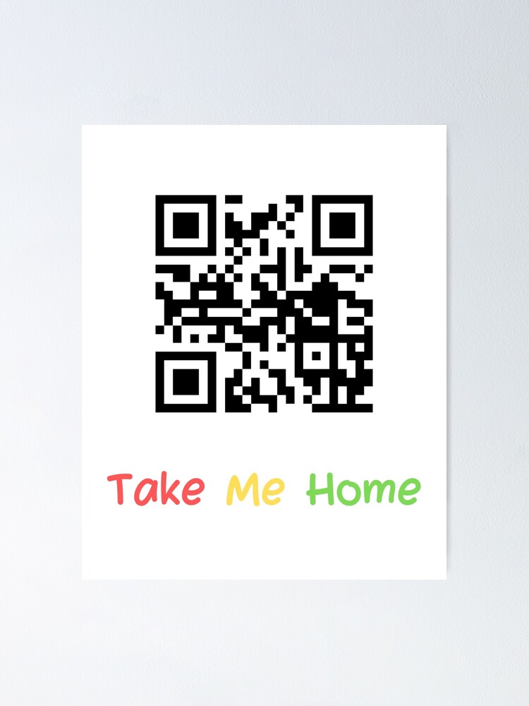 "QR code for country road song" Poster for Sale by LionsDenForUs ...