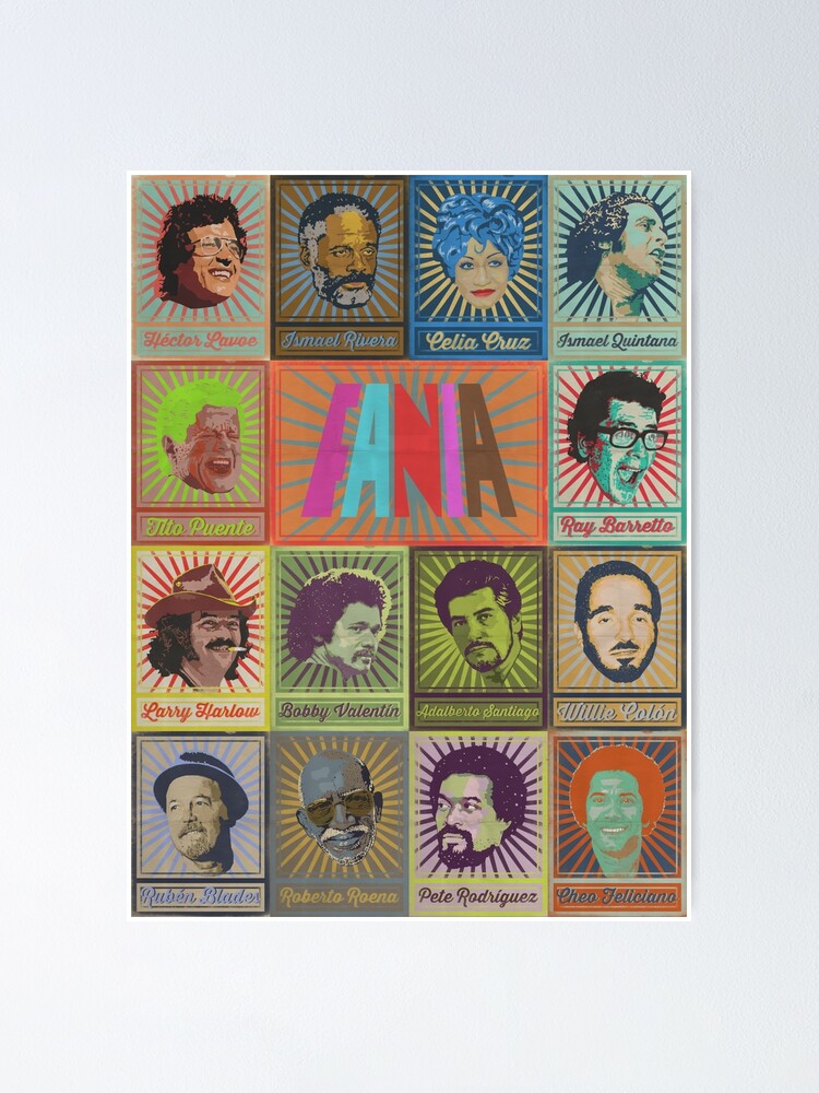 "Fania Stars Poster" Poster for Sale by TropicalHuman | Redbubble