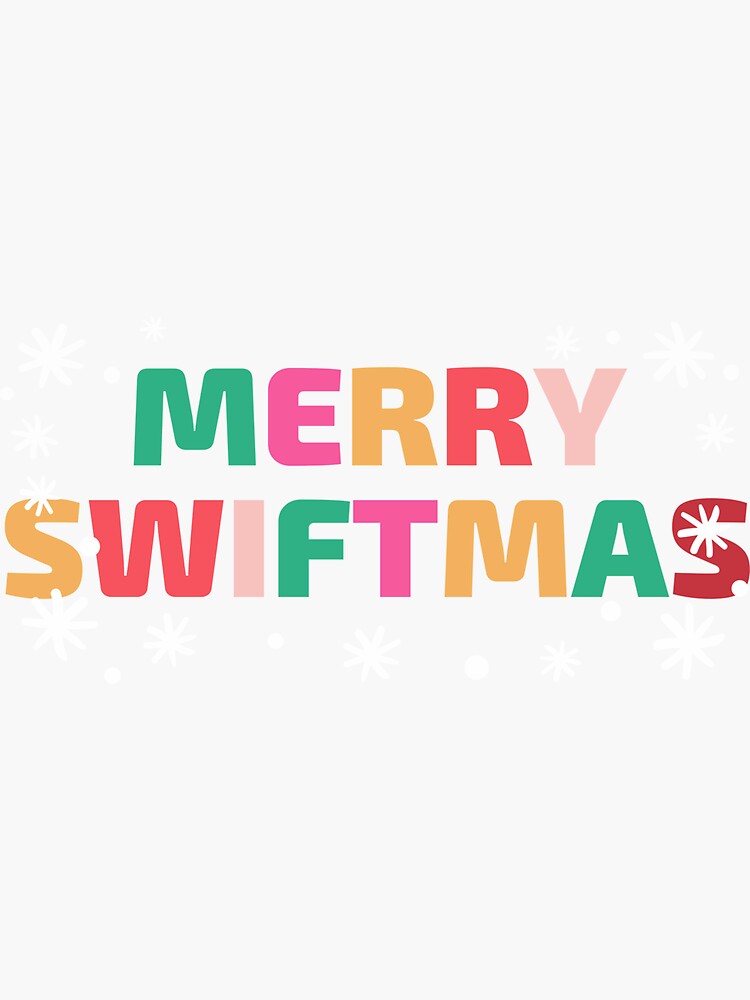 "Merry Swiftmas Taylor Swift Christmas Special" Sticker for Sale by ...