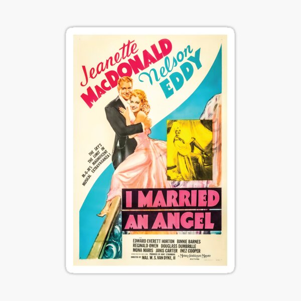 "I Married An Angel" Sticker for Sale by Jools-57 | Redbubble