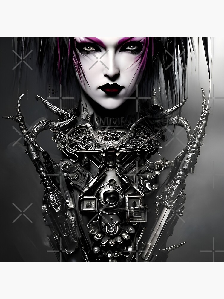 "Vampire Cyberpunk Goddess 6, Goth Design, Gothic Design for Goth and ...