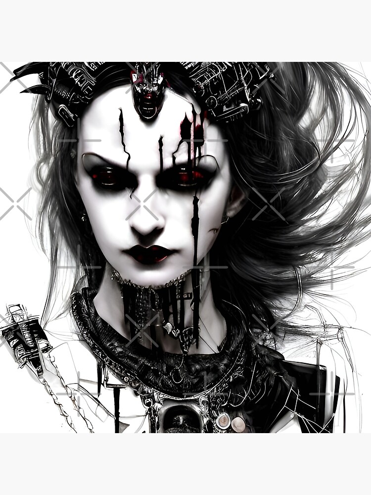 "Vampire Cyberpunk Goddess 7, Goth Design, Gothic Design for Goth and ...