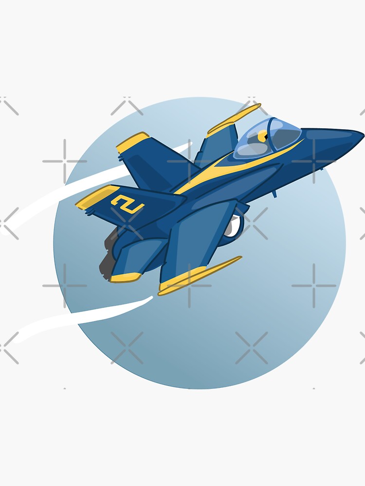 "F18 Hornet, Blue Angels" Sticker for Sale by jamesbrrtt | Redbubble