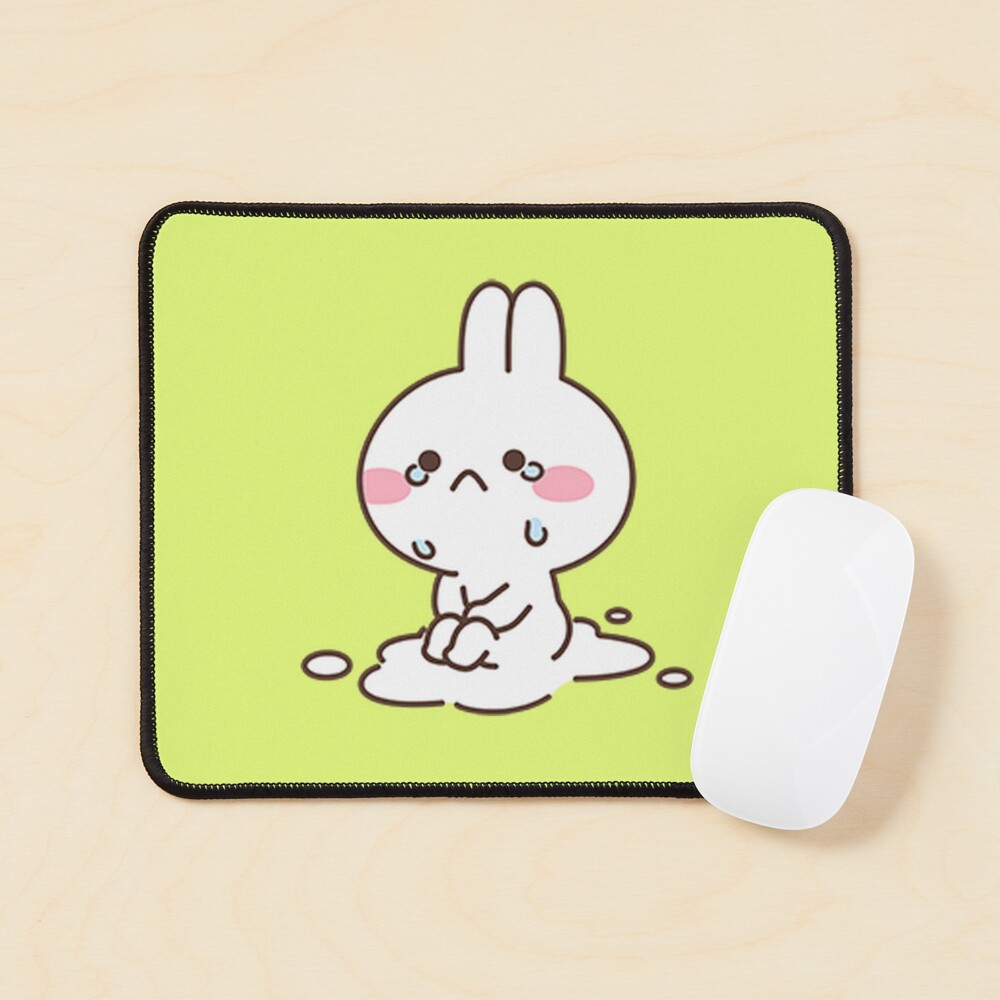 "Sad Rabbit Crying Emoji Cute" Sticker for Sale by horseford76 | Redbubble