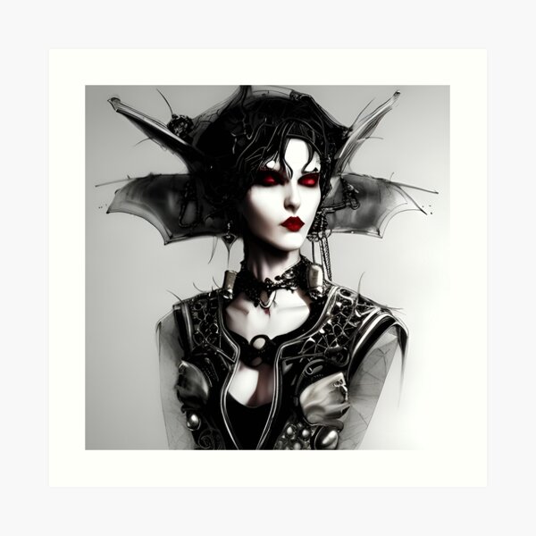 "Vampire Cyberpunk Goddess 9, Goth Design, Gothic Design for Goth and ...